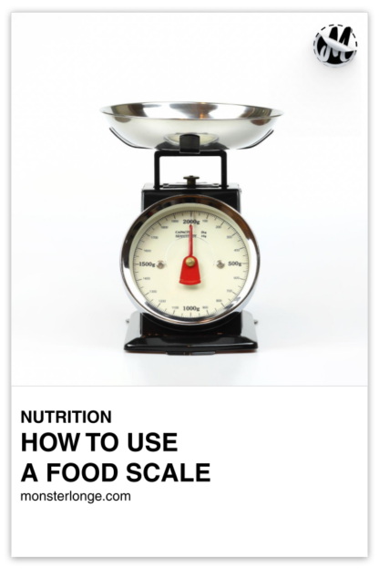 How To Weigh Your Food - Monster Longe
